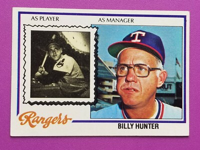 1978 Topps #548 Billy Hunter - Rangers | eBay