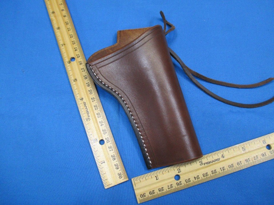 LEATHER HOLSTER FOR RUGER WRANGLER 22 LR 3 3/4" BARREL. RIGHT HAND ...