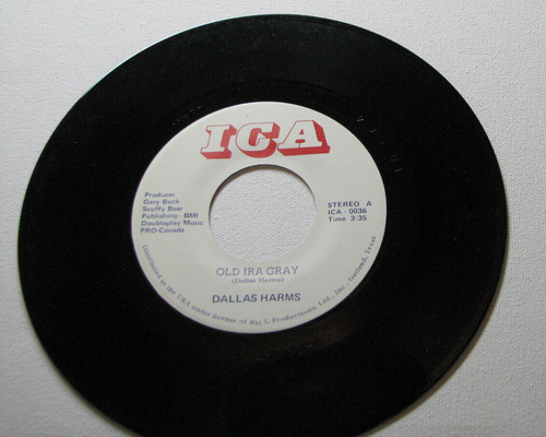 45 RPM Single---- DALLAS HARMS: OLD IRA GRAY+ I'LL MISS YOU TOMORROW | eBay