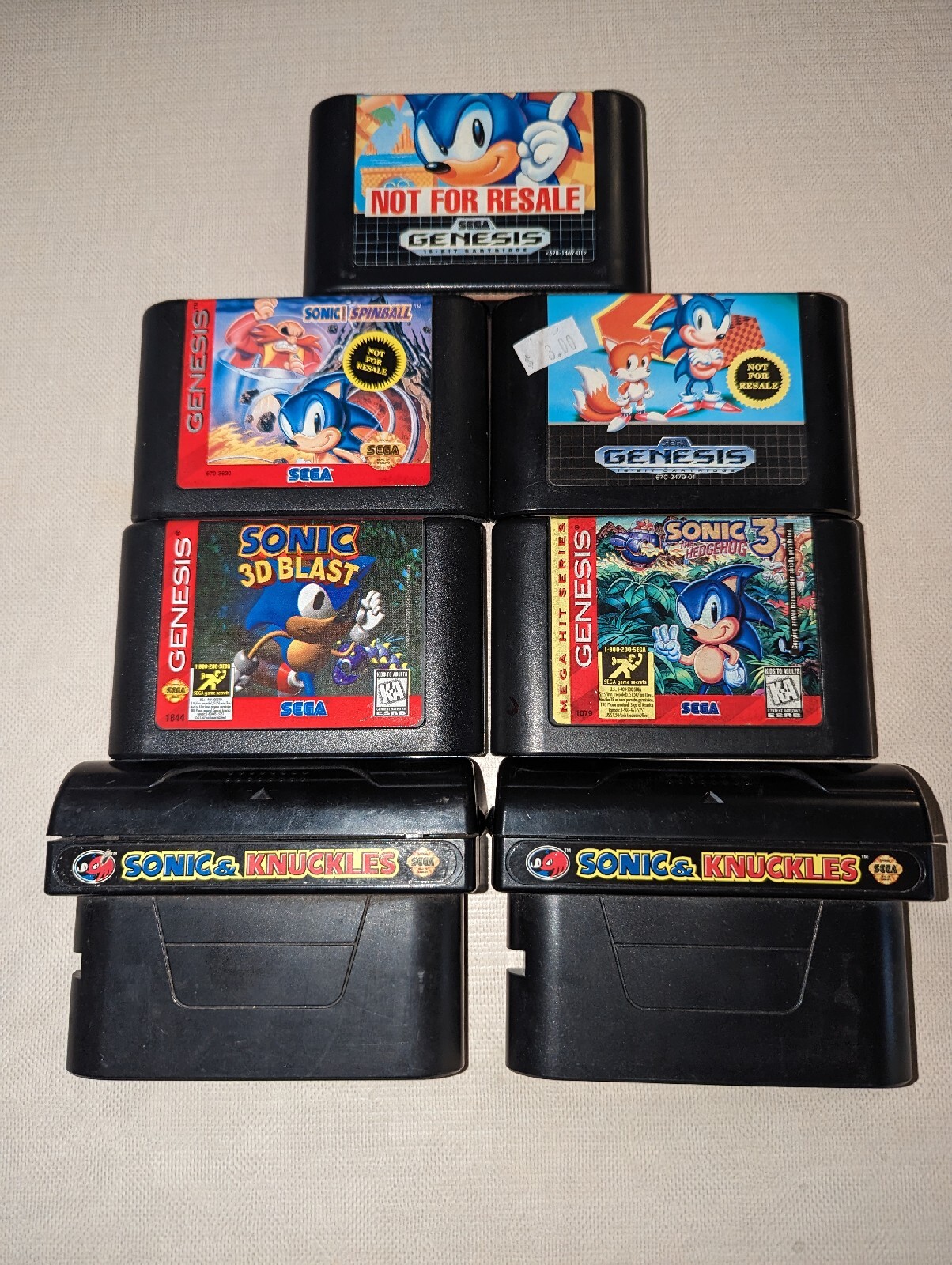 Sonic 3 And Knuckles Cartridge