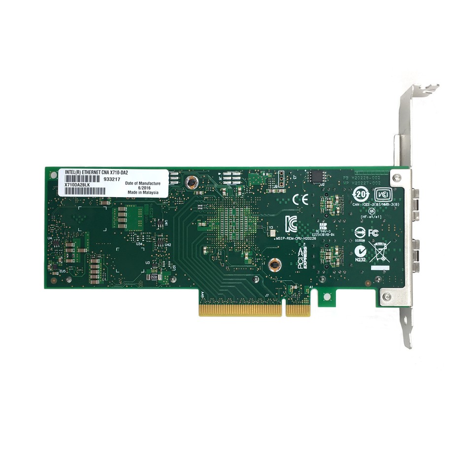 New Intel X710-DA2 10GB PCI 3.0 x8 Ethernet Converged Network Adapter ...