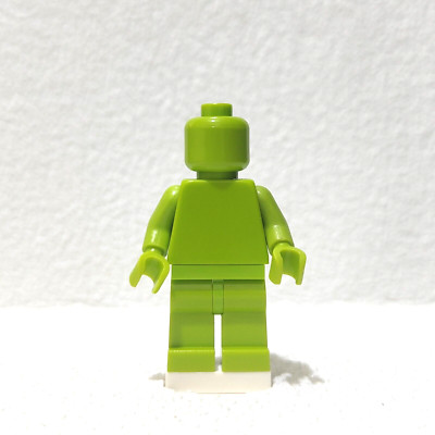 NEW LEGO - Figure - Monochrome - Lime - GENUINE LEGO monofig mono fig ...