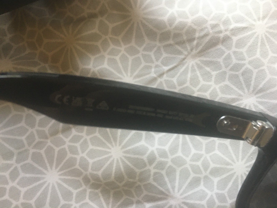 Ray-Ban Wayfarer Stories Shiny Black Frame Polar Gradient Gray Lenses ...