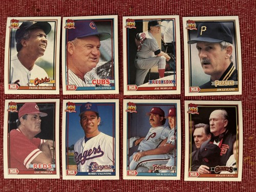 1991 Topps Baseball Managers - You Pick Card - Complete Your Set | eBay