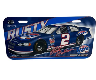 NASCAR License Plate, Rusty Wallace #2, Miller Lite | eBay