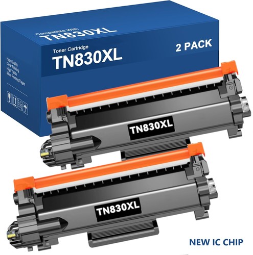 2PK TN830XL Toner Compatible for Brother TN830 XL DCP-L2647DW HL-L2405W ...