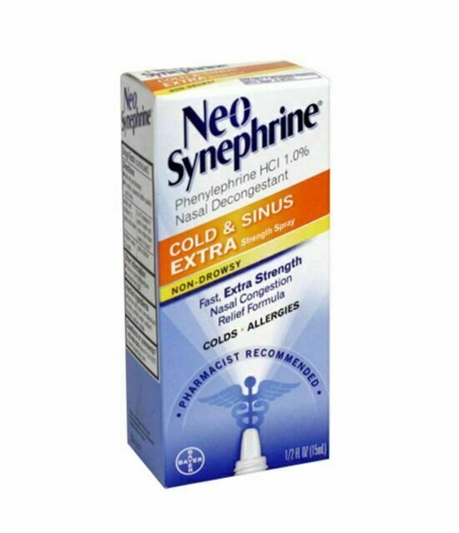 Neo-Synephrine Extra Strength Nasal Spray for Cold and Sinus Relief - 0 ...