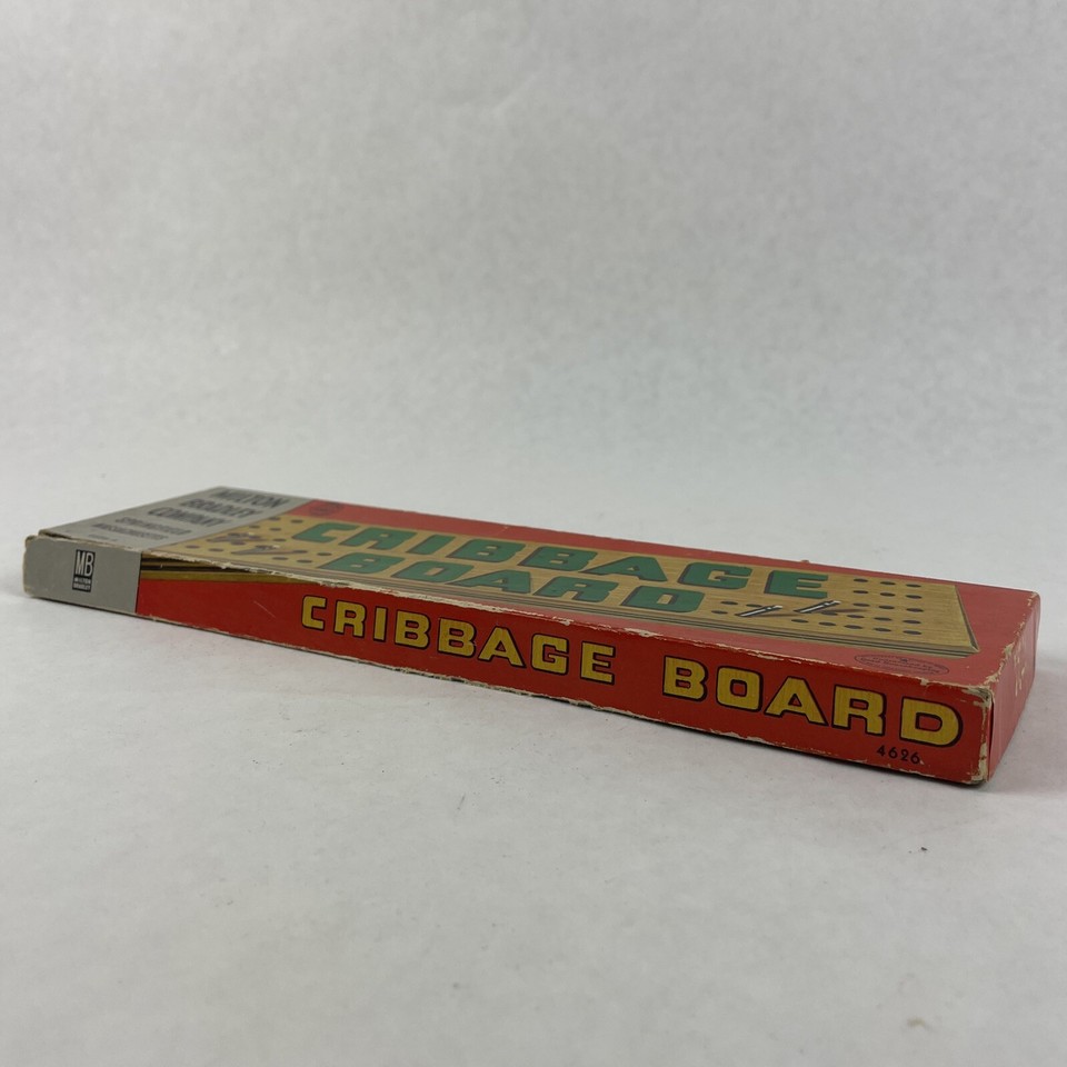 Cribbage Board Vintage Milton Bradley 4626-A With Original Box And Pegs ...