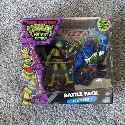 TMNT BATTLE PACK TEENAGE MUTANT NINJA TURTLES MAYHEM LEONARDO VS ...