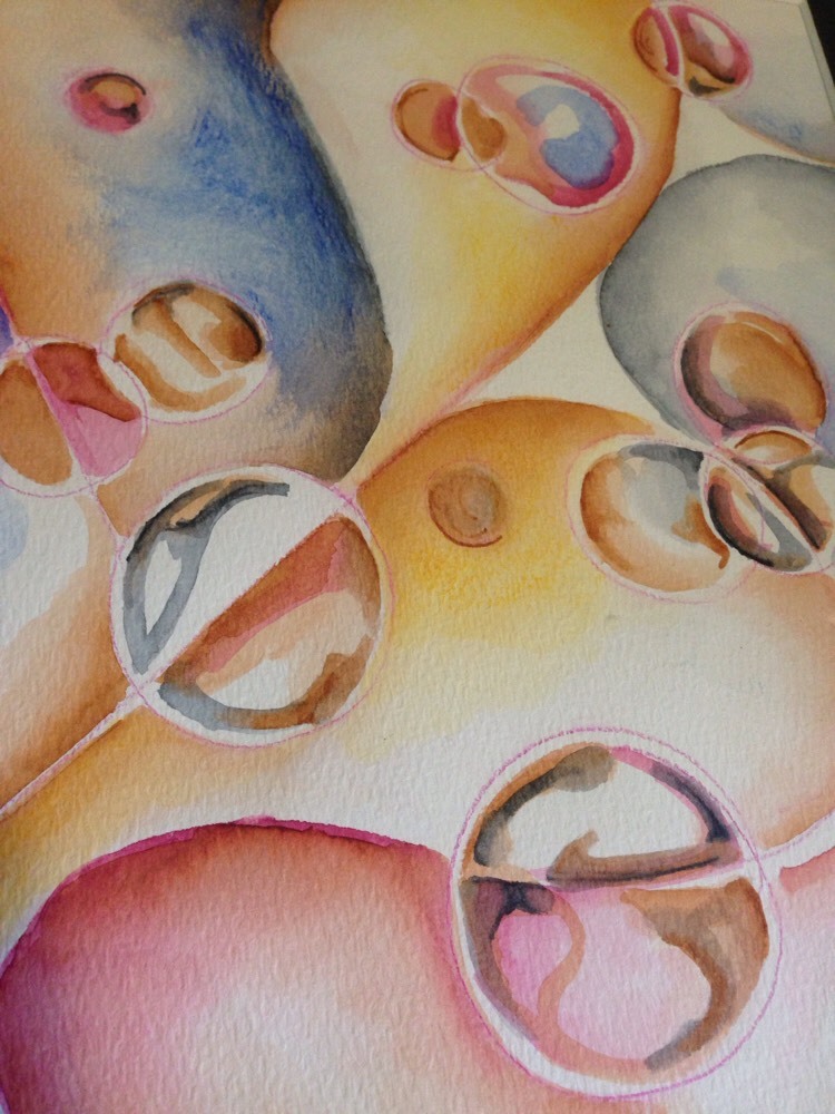 Ketra Oberlander Blind Artist Watercolor Original "Totally Free" 2012 ...