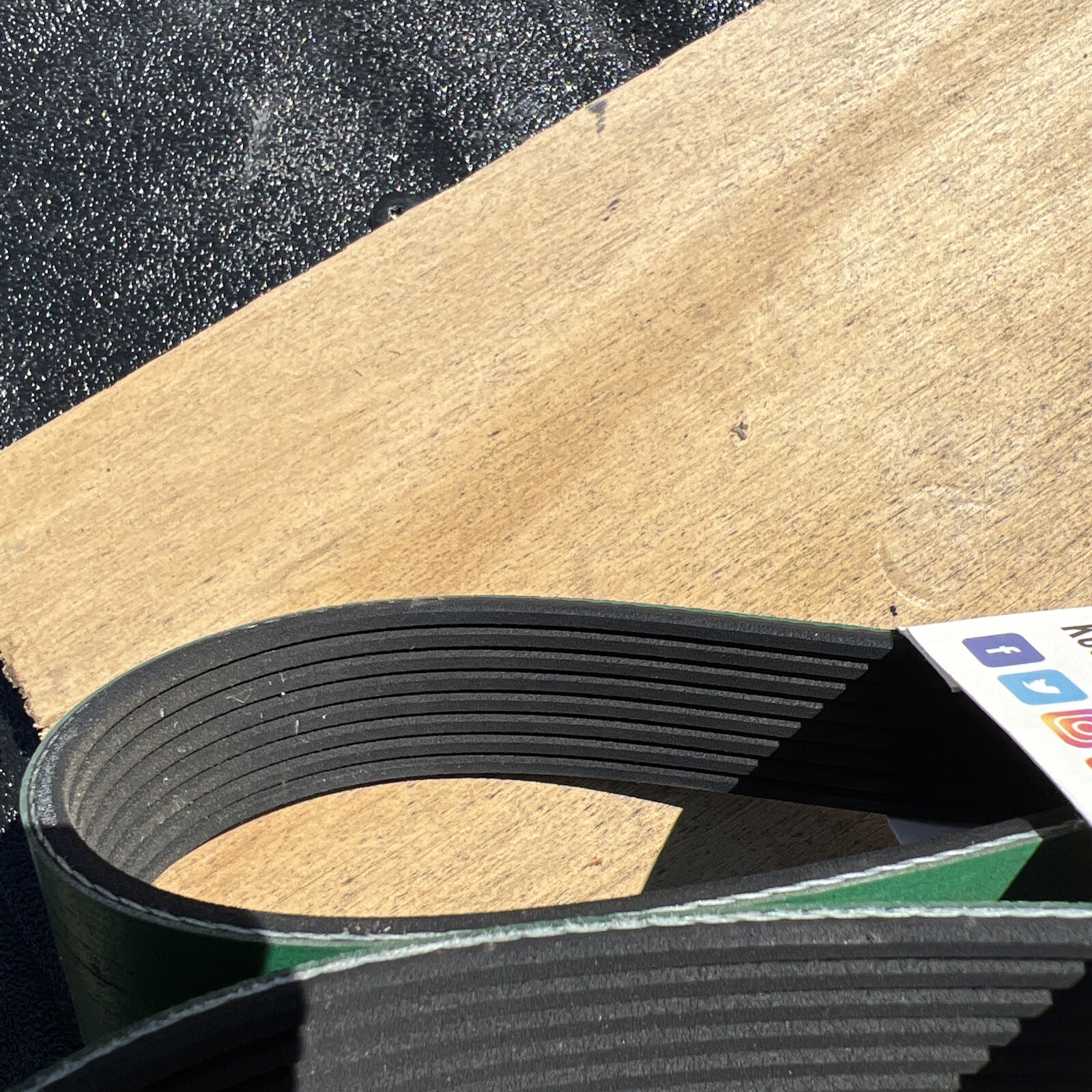 New old stock K080615HD Gates Fleetrunner Green Stripe Micro-V Belt | eBay