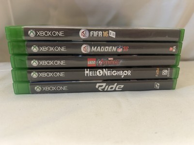 xbox one game lot of 5 games bundle Ride Hello Neighbor Lego Madden 16 ...