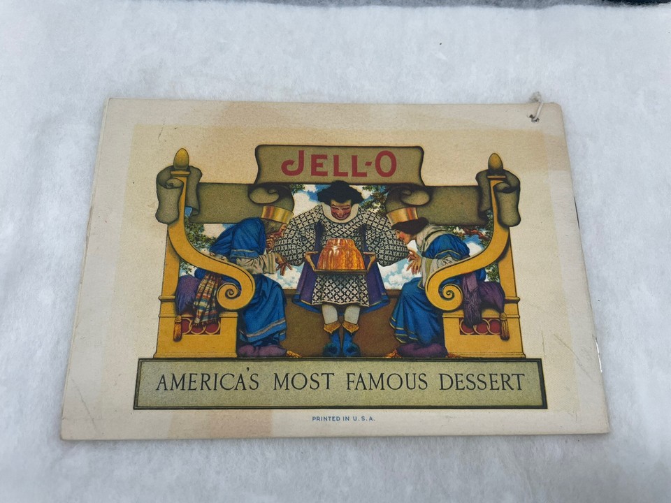 Vintage 1924 Jell-o Recipe Cook Book by The Genesee Pure Food Company ...