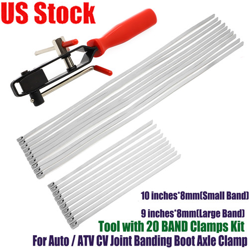 For Auto / ATV CV Joint Banding Boot Axle Clamp Tool with 20 BAND ...