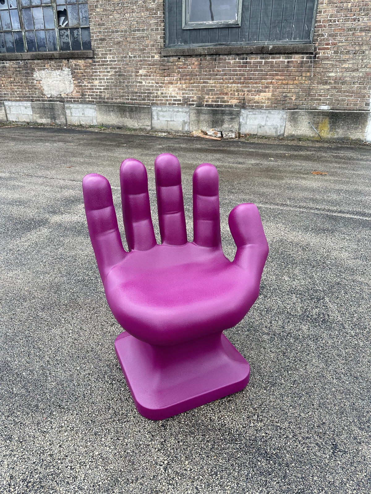 Dark Magenta RIGHT HAND SHAPED CHAIR 32" tall adult size 70's Retro ...