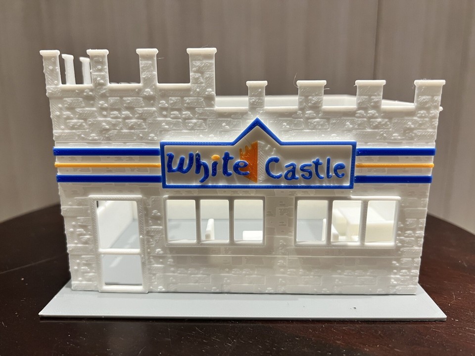 O Scale Modern White Castle w/ Interior | eBay