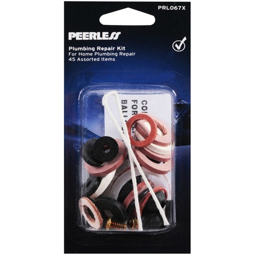 Peerless 45-PCS PLUMBING REPAIR KIT Washers Screws Faucet Sink Bathroom ...