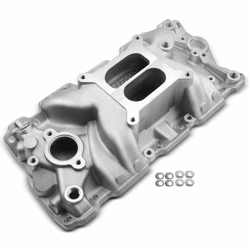 Dual Plane High Rise Intake Manifold for Chevy SBC V8 305 327 350 400 ...