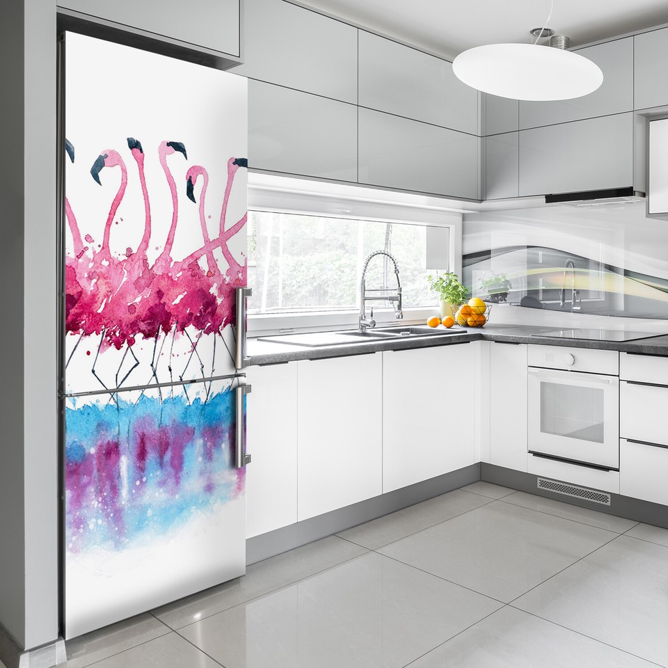 3D Wall Fridge Sticker Magnet Decor Refrigerator Wall Mural Modern ...