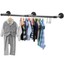 Heavy Duty Hanging Clothes Rack Wall Mounted Hanging Rod Detachable ...
