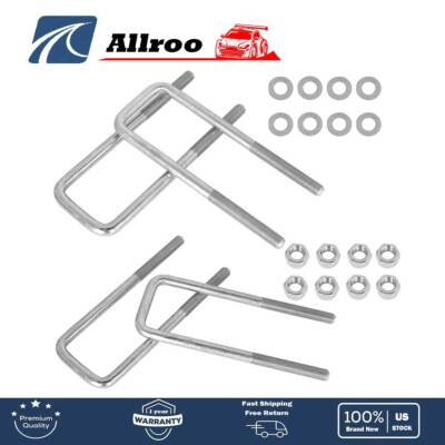 4× Square U-Bolts 2.5" Wide Leaf Springs 8.75" Long ForGMC Chevy C1500 ...