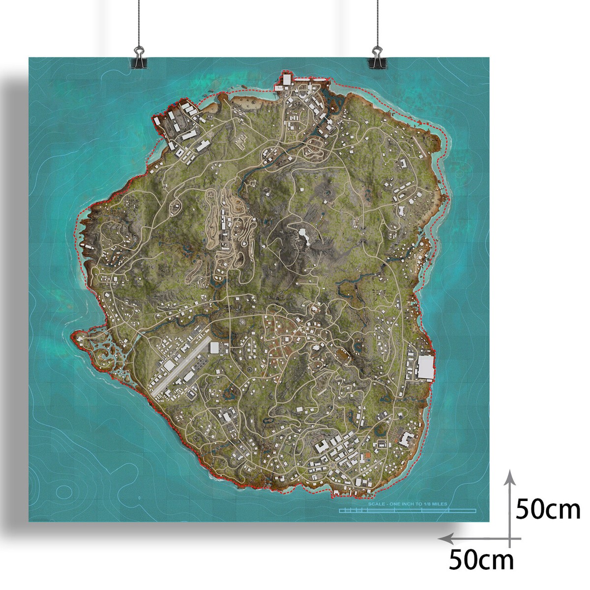 Gta V Map Comparison Skyrim Battle Royal Warzone Map Poster Wall Art