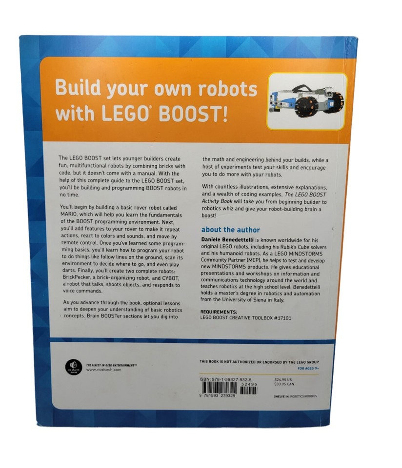 The LEGO Boost Activity Book A Beginner’s Guise To Robotics | eBay