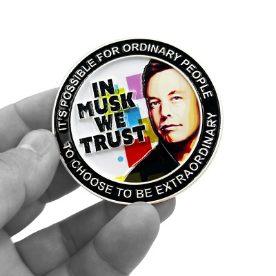 CL5-014 SpaceX Elon Musk Motivational Quote Gift Twitter Challenge Coin ...