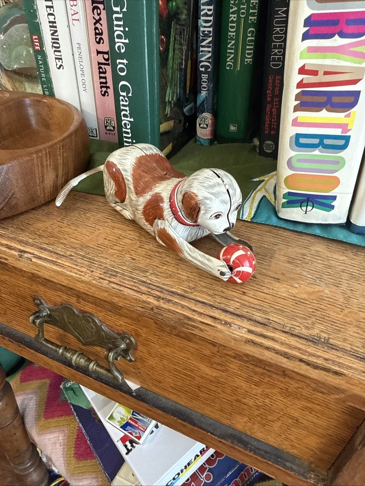 Vintage Wind Up Dog Litho Tin Toy, Japan | eBay