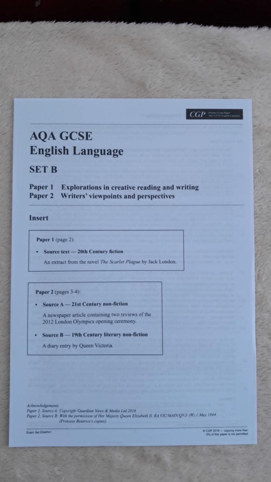 Bundle of GCSE English Language / Literature Revision Study Books - CGP ...