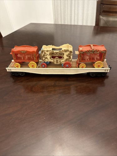 O Gauge Circus Train Car With 3 Wagons | eBay