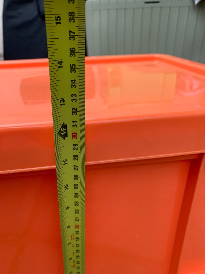 Really Useful Boxes-Large Heavy Duty Storage Box 64 Litre, Orange ...