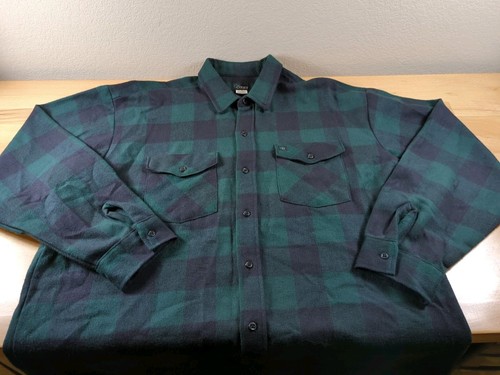 VINTAGE Codet Flannel Shirt Mens 2XL Green Black Buffalo Check ...