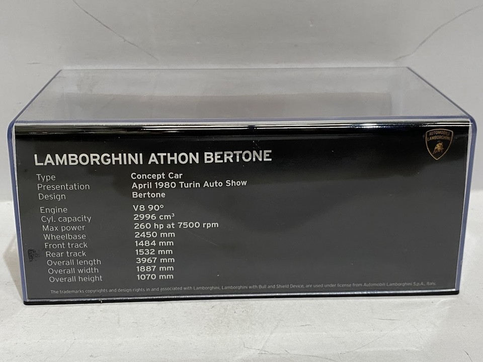Lamborghini Athon Bertone 1980 1:43 Atlas model car diecast modelcar | eBay