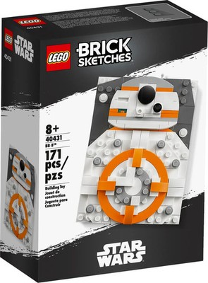 LEGO 40431 Brick Sketches BB-8 Star Wars Disney 3D Christmas Gift Idea Home Deco | eBay Australia