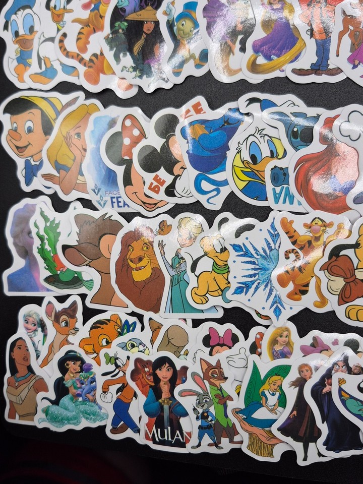 Disney Character Stickers 25 Pack Random Assortment Sticker Decal - US ...