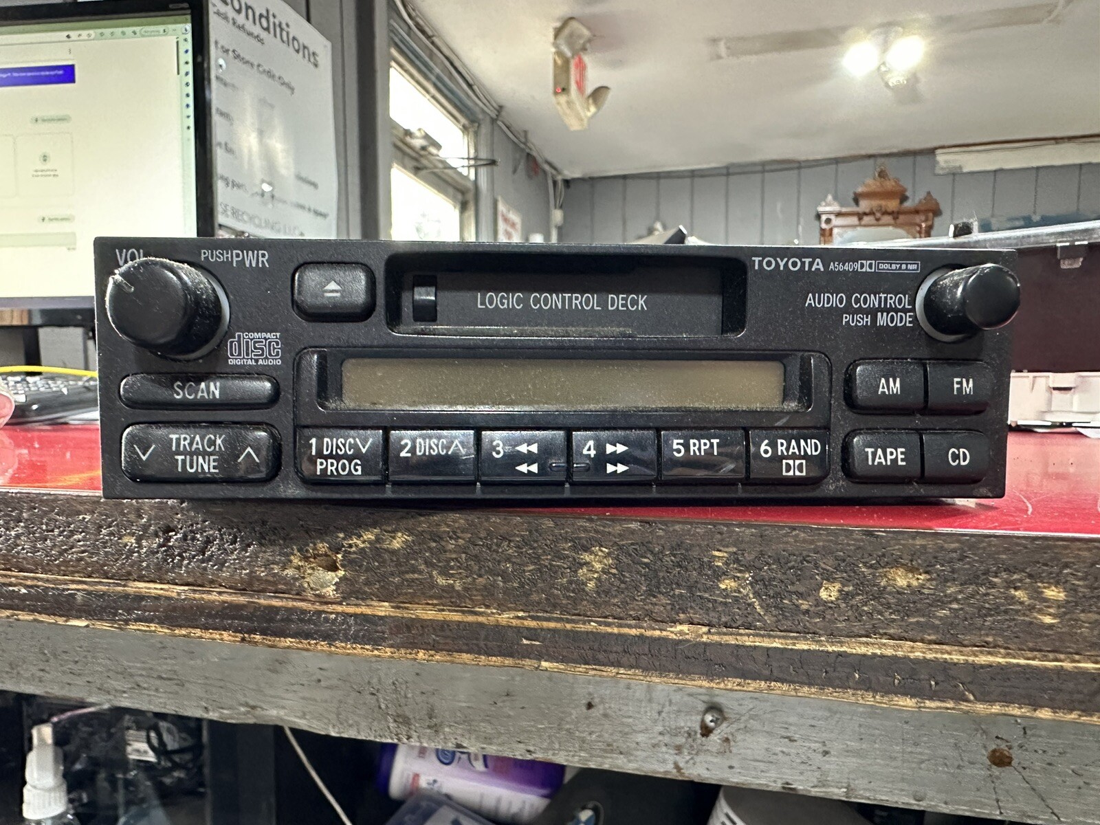 1997-2002 Toyota RAV4 Corolla Tacoma Radio AM FM Cassette 86120-04090 ...