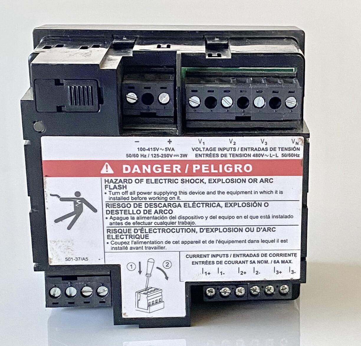 Square-D Schneider Merlin Gerin PM700MG Powerlogic 3ph Power Meter *NEW ...