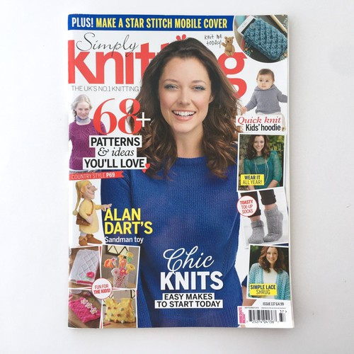 Simply Knitting Magazine UK September 2015 #137 Chic Knits 68+ Patterns ...