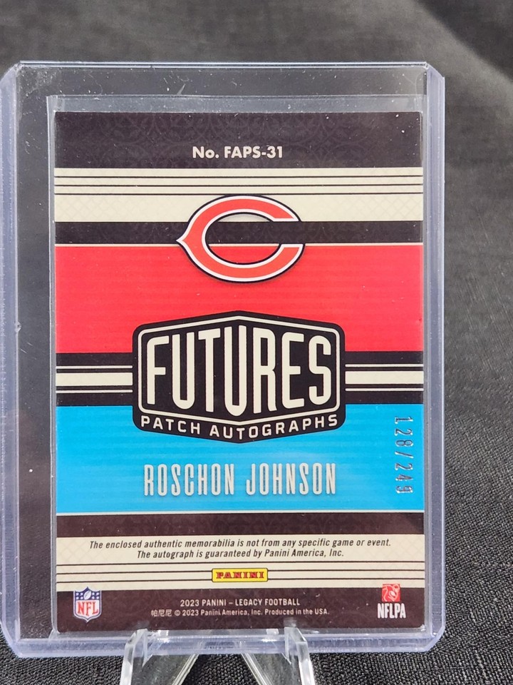 2023 Legacy- Futures RPA Auto #FAPS-31 Roschon Johnson RC /249 | eBay