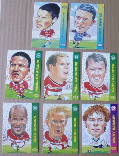 MIDDLESBROUGH FOOTBALL CARDS PROMATCH SERIES 1 & 2 & 4 Promatch Trading ...