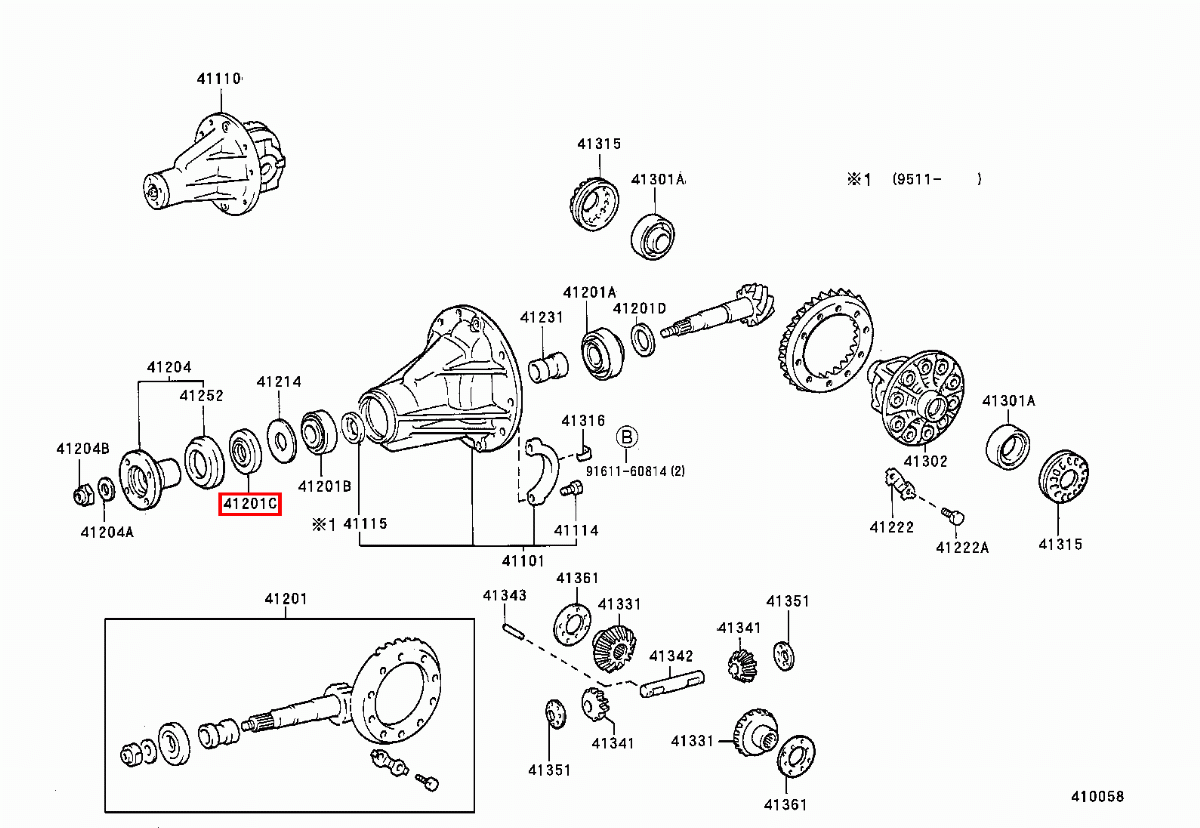 Genuine LandCruiser BJ73 BJ71 BJ70 BJ61 BJ60 BJ46 Diff Pinion Shaft Oil ...