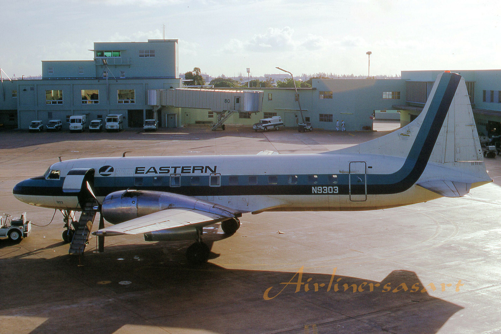 Eastern Airlines Convair 440 N9303 at MIA in August 1967 8"x12" Color ...