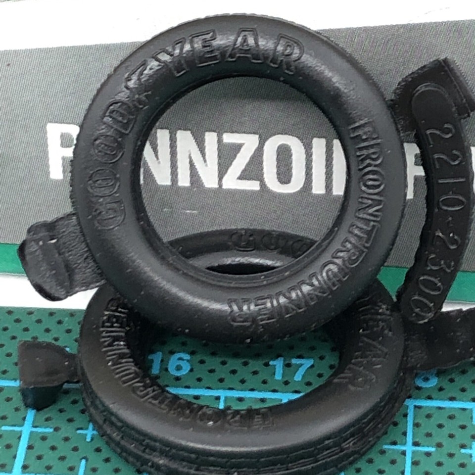 C NOTE MONOCOQUE Star Drag Race Front Wheels W Goodyear MGM1:24 LBR ...