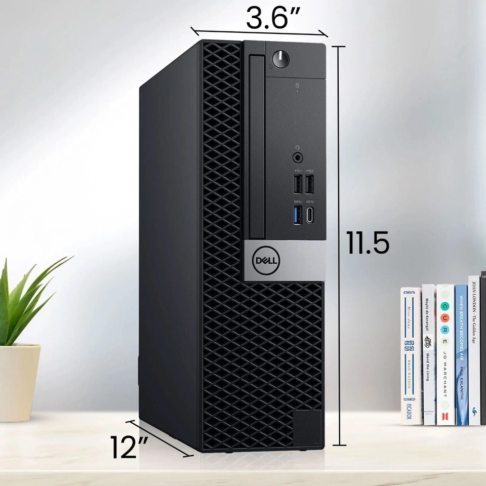 Dell SFF Desktop PC intel i5-9th 64GB 2TB SSD 2TB 24"LED Built-in Wi-Fi ...