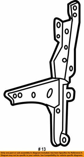 53209-60141 Toyota Brace sub-assy, hood lock support 5320960141, New ...