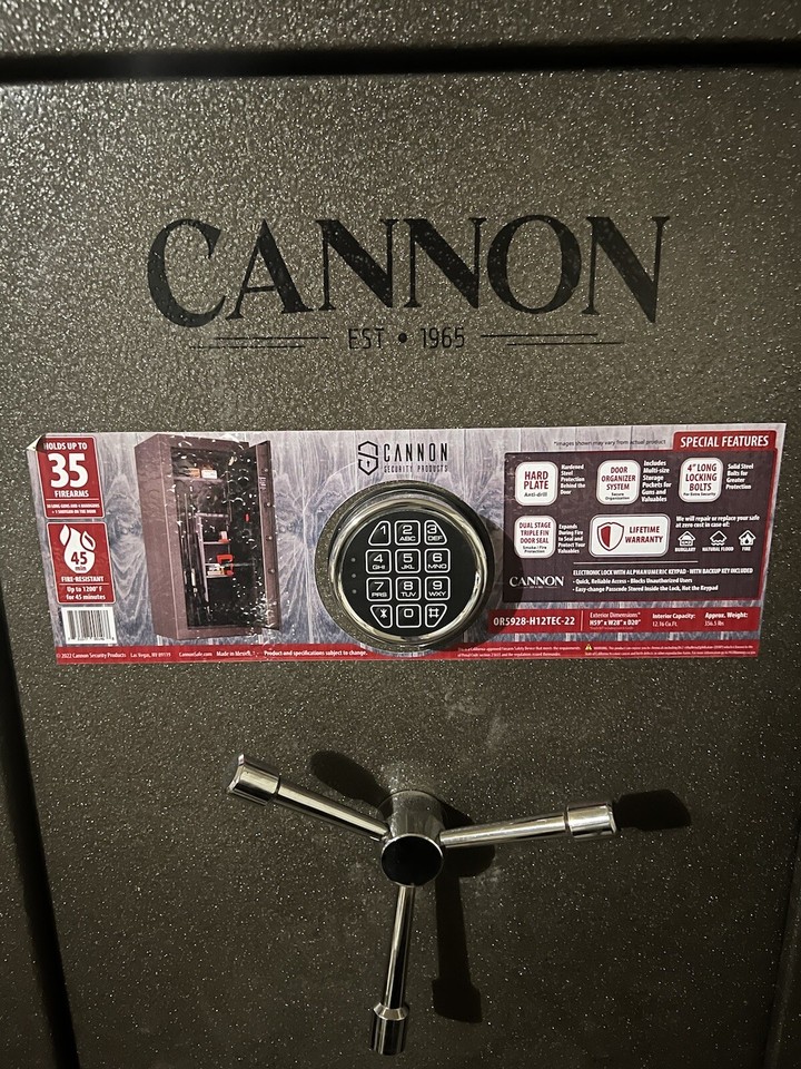 Cannon Reliant, 11.71 Cu. Ft. Executive Safe, Electronic Lock, Fire ...