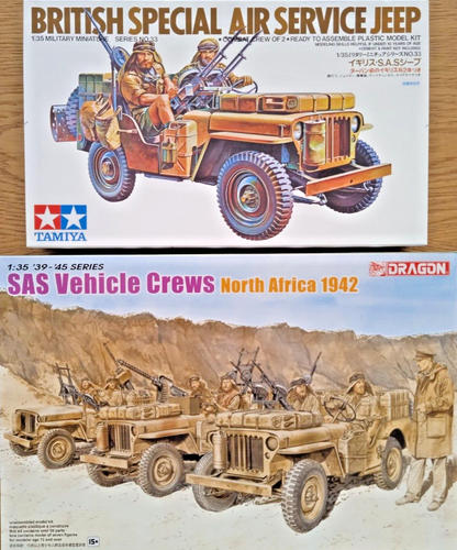 SPECIAL OFFER: BRITISH SAS JEEP (TAMIYA) & SAS Vehicle Crews (DRAGON ...