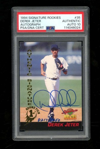 1994 Signature Rookies Derek Jeter Signed Autograph /8650 PSA 10 Auto ...