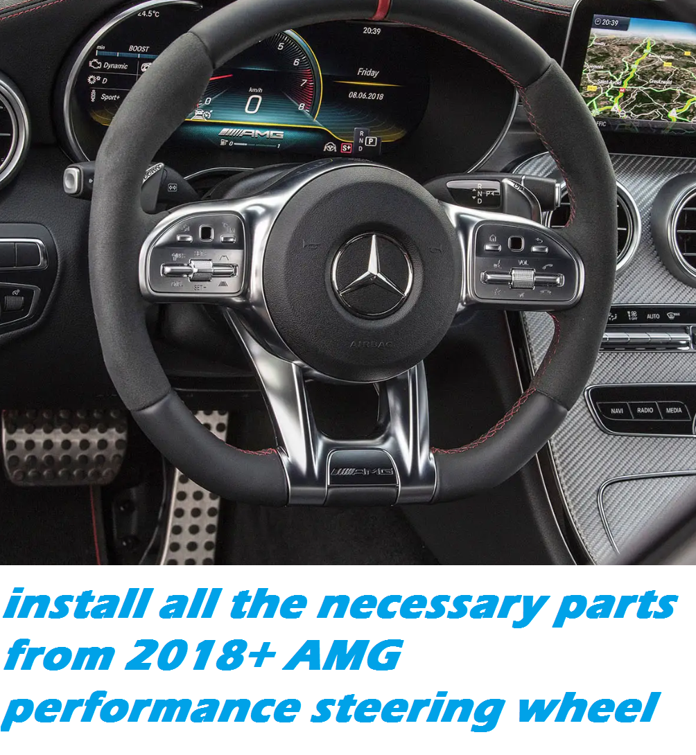 Mercedes AMG Performance 2018+ GT63 OEM Steering Wheel W213 W257 Red ...